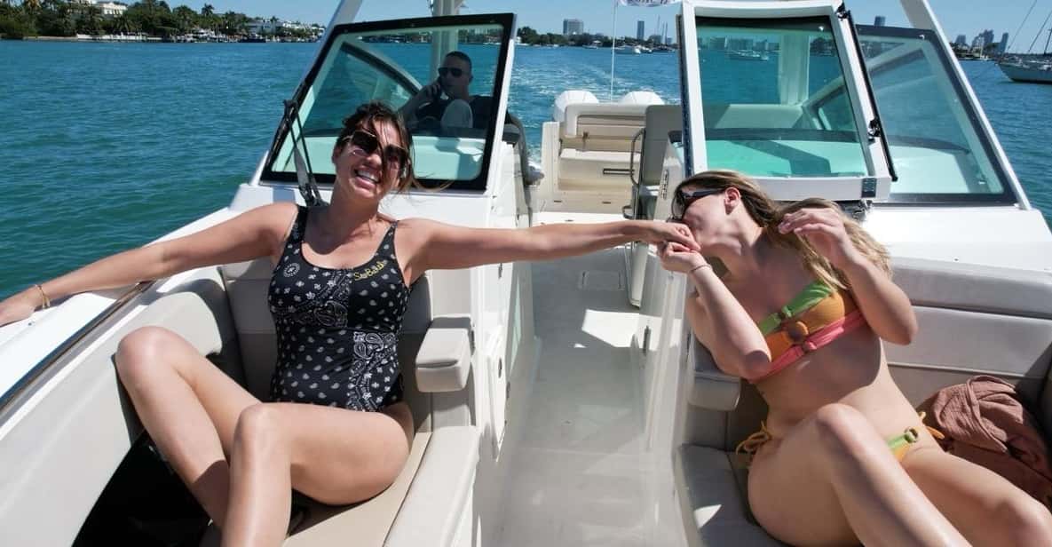#1 Private Boat Tour and 1 Hour Free Jet Ski Rental in Miami - Experience the Glamour of Miami with a Private Boat Tour and Jet Ski Rental
