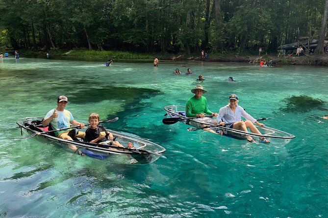 2 Hour Glass Bottom Guided Kayak Eco Tour in Gilchrist Blue - Key Points