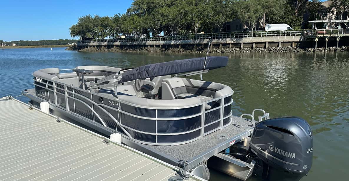 2 Hour Private 24 ft. Luxury Pontoon Hilton Head Boat Rental - Key Points