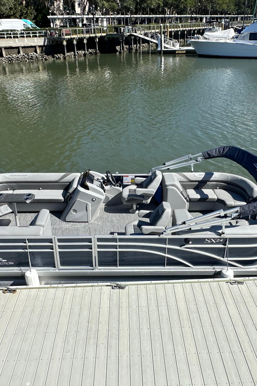 2 Hour Private 24 ft. Luxury Pontoon Hilton Head Boat Rental - The Sum Up