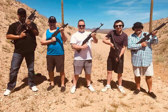 3 Gun Desert Machine Gun Shooting Adventure - Guides and Safety