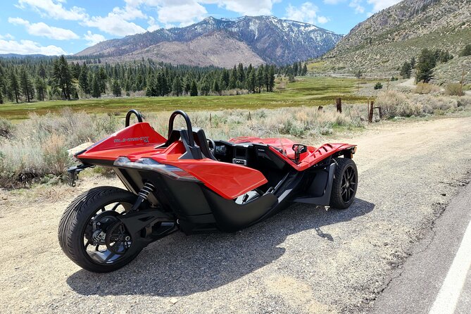 4 Hour Red Polaris Slingshot Rental around Lake Tahoe - Ideal For