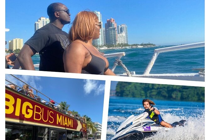 90 Min Miami Boat Tour, 60 Minute Jet Ski & Pontoon Ride & Double Decker Tour - Exploring the Itinerary in Detail