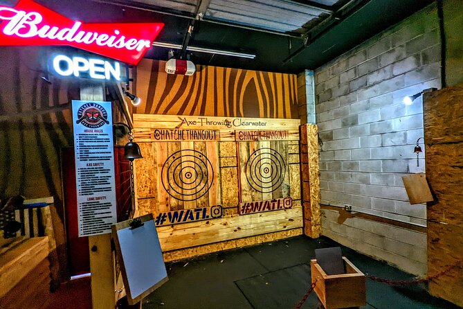 90 Minute Axe Throwing Guided Experience in Clearwater at Hatchet Hangout - Value for Money