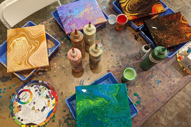 Acrylic Pour Painting Class in Estes Park, Colorado - The Sum Up