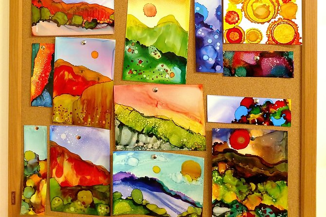 Alcohol Ink Landscape Art Class in Estes Park - Value for Money