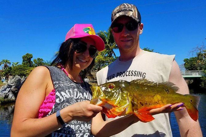 All Day Peacock Bass Fishing Trip near Key Largo - Key Points