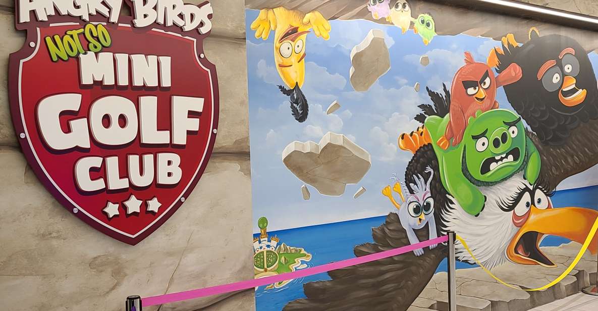 American Dream: Angry Birds Mini Golf Ticket - Key Points