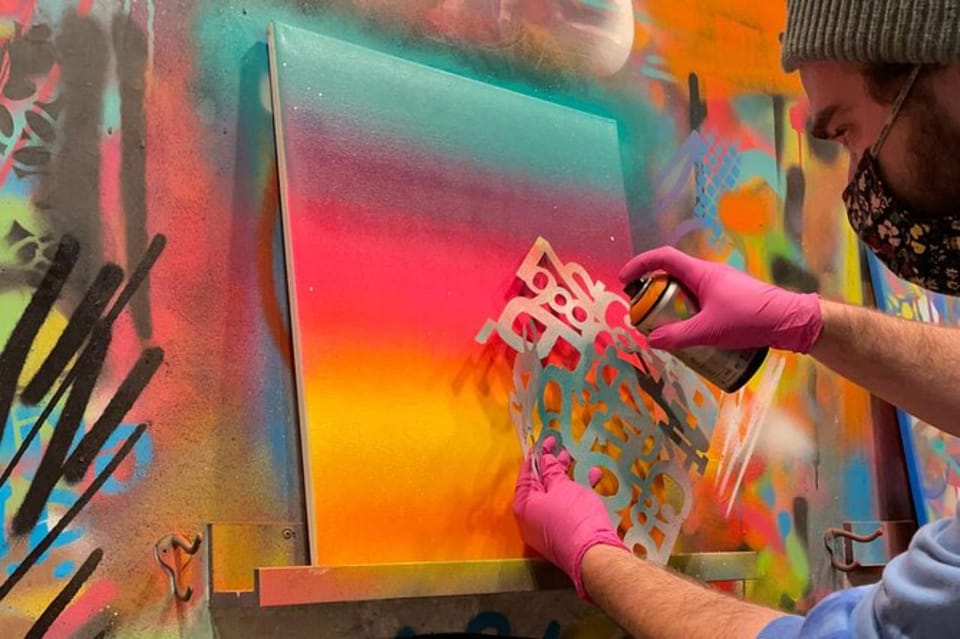 Atlanta: BYOB Spray Paint and Sip - What to Expect Step-by-Step