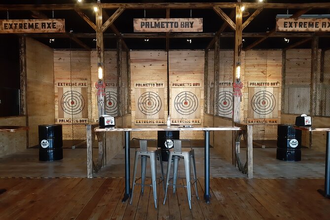 Axe Throwing Sport Target 90 Minutes - Easy Booking and Check-in Process