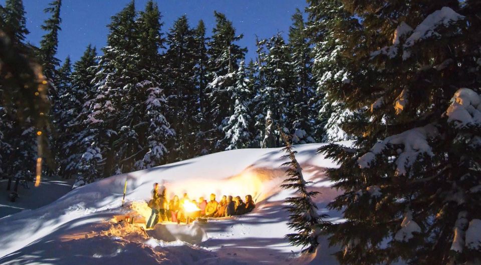 Bend: Cascade Mountains Snowshoeing Tour and Bonfire - Key Points  