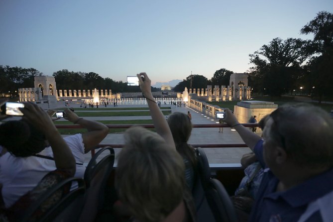 Big Bus DC: Monuments & Memorials Night Tour by Open-top Bus - The Route and Stops