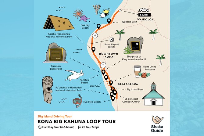Big Island Kona Coast Self-Guided Audio Tour - Key Points