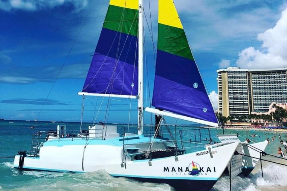 Board from Waikiki Beach: Scenic Sunset Sail on the Hwea - The Sum Up