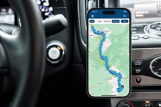 Catskills Scenic Byway Self-Guided Driving Audio Tour - Key Points