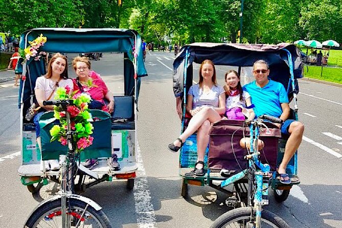 Central Park Pedicab Guided Tours - 1, 1.5 & 2Hrs - The Practicalities of a Central Park Pedicab Tour