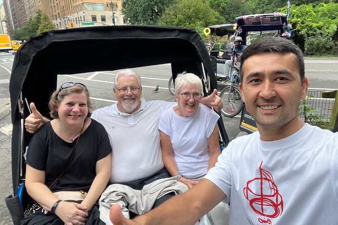 Central Park privet pedicab delux tour -1 hour - Authentic Feedback from Past Travelers