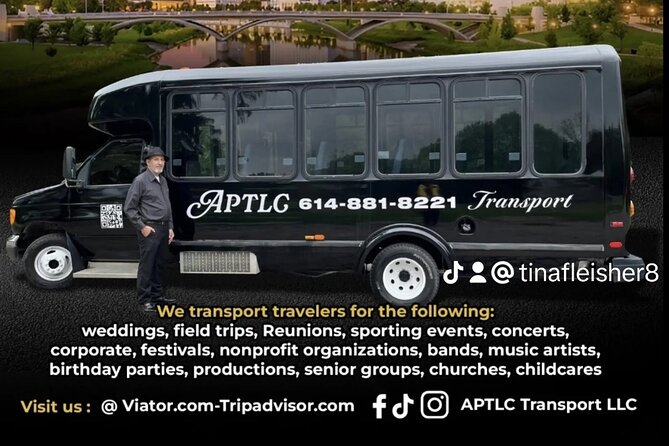 Charter Transportation for up to 13 passengers Columbus Ohio - Detailed Review of the Charter Transportation Service in Columbus