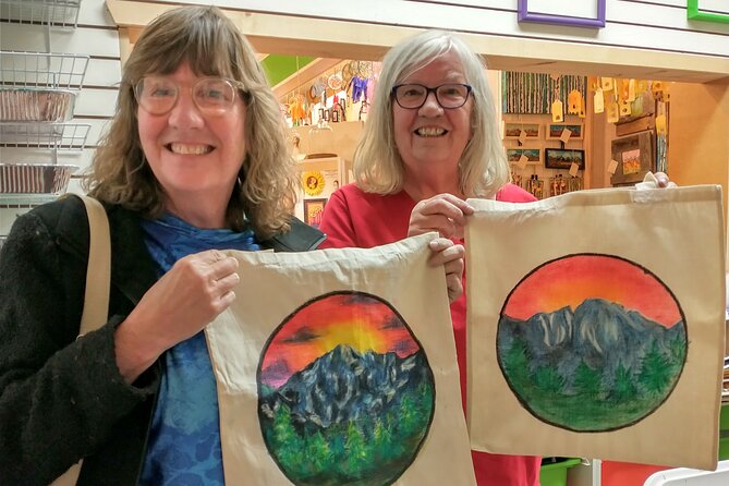 Colorado Inspired Inktense Painted Stocking or Tote Bag Class - A Closer Look at the Colorado-Inspired Inktense Art Class