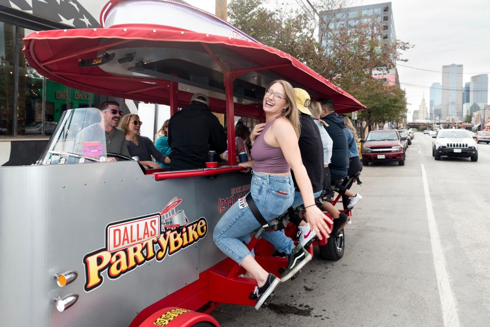 Dallas Party Bike Private Group Rental in Deep Ellum - Key Points