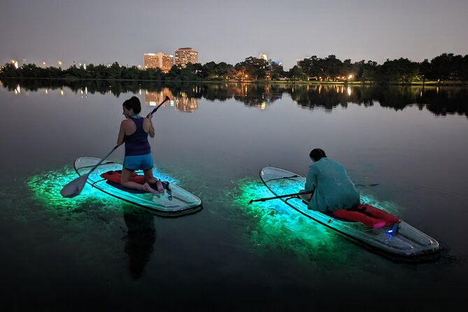Date Night LED Glow Clear Kayak or Clear Paddleboard & Champagne - Practical Details