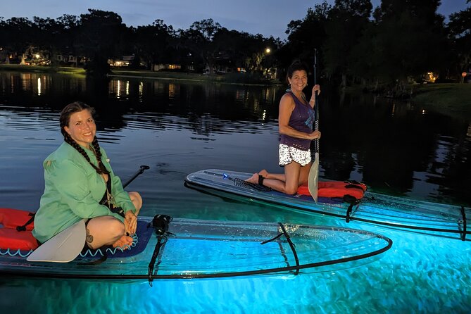 Date Night LED Glow Clear Kayak or Clear Paddleboard & Champagne - FAQ