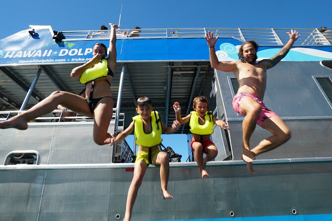 Deluxe Catamaran Swim with Dolphins in Oahu with Waterslide - Wrapping It Up
