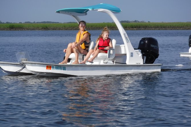 Drive your Own 2 Seat Fun Go Cat Boat on Marco Island - Pricing and Value
