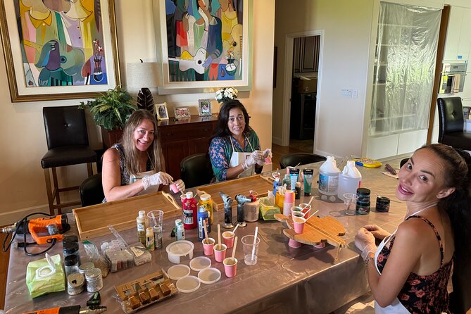 Epoxy Resin Cheese Board Art Class - An In-Depth Look at the Maui Resin Cheese Board Class