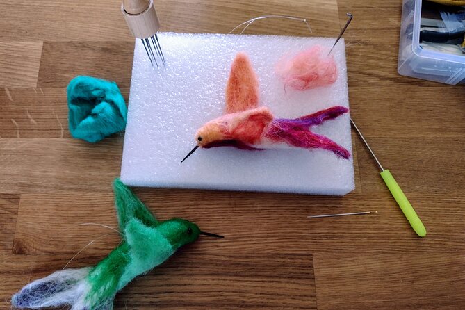 Felting Hummingbird Ornament Class in Estes Park - Key Points