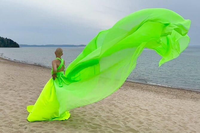 Flying Dress Photo Shoot in Traverse City - What to Expect from the Flying Dress Experience