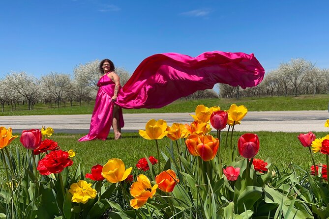 Flying Dress Photo Shoot in Traverse City - The Scenic & Social Appeal