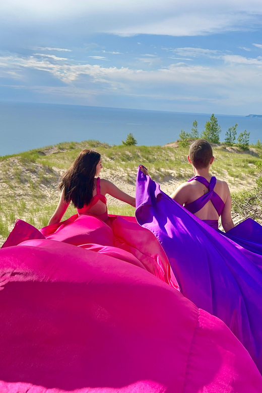 Flying Dress Photo Shoot Traverse City & Surrounding Areas - Locations & Itinerary: What to Expect