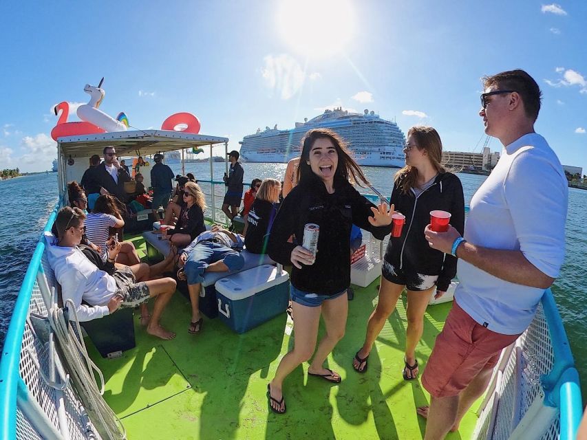 Fort Lauderdale: Scenic Boat Trip w/ Swim Stop & Inflatables - Key Points