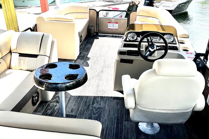 Full Day Premium 24ft Pontoon Boat With Cozy Lounge Upgrades - Full Breakdown of the Experience