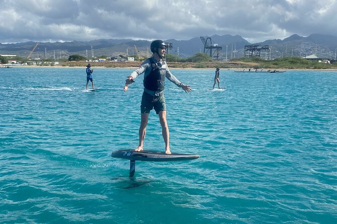 Group of 2 + mid length eFoil experience Honolulu HAWAII - The Sum Up