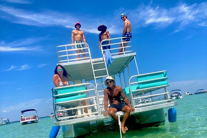 Half Day Double Decker Pontoon Boat Rental from Okaloosa Island - Wrapping It Up