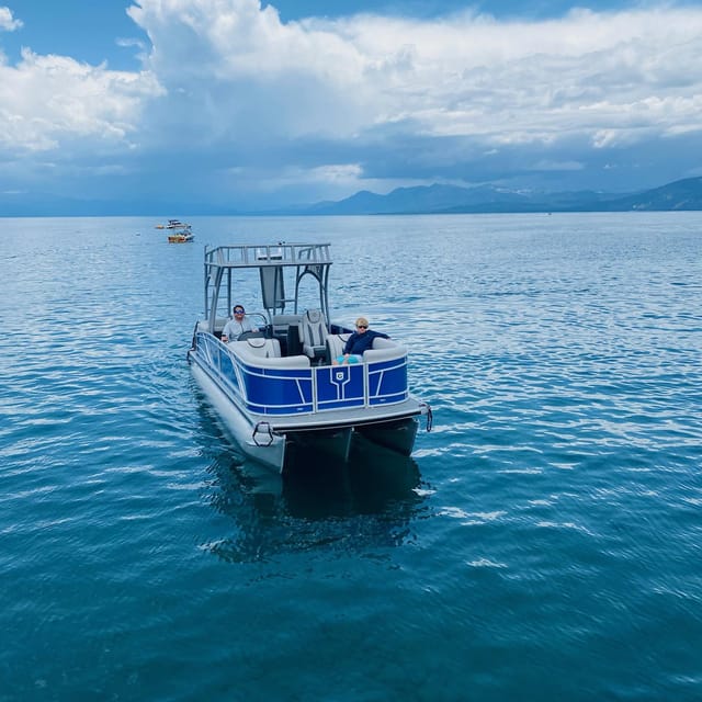 Lake Tahoe: Luxury Pontoon Boat Rental with Water Slide - Included and Additional Costs
