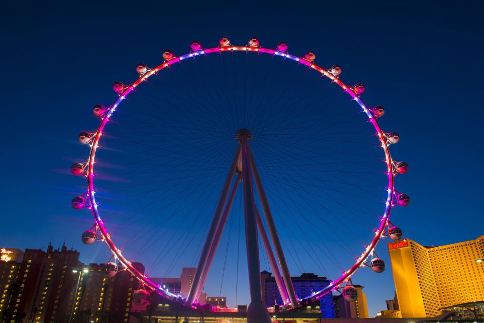 Las Vegas: High Roller Entry Ticket with In-Cabin Open Bar - The Route and What You’ll See