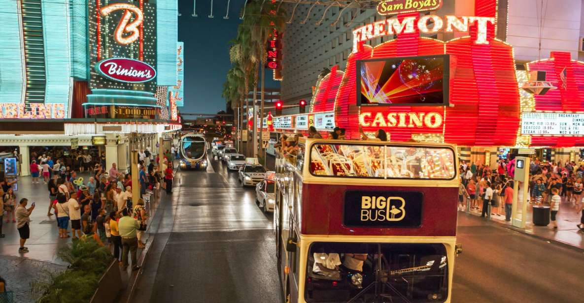 Las Vegas: Sightseeing Night Tour by Open-top Bus - The Experience: Comfort, Guides, and Extras