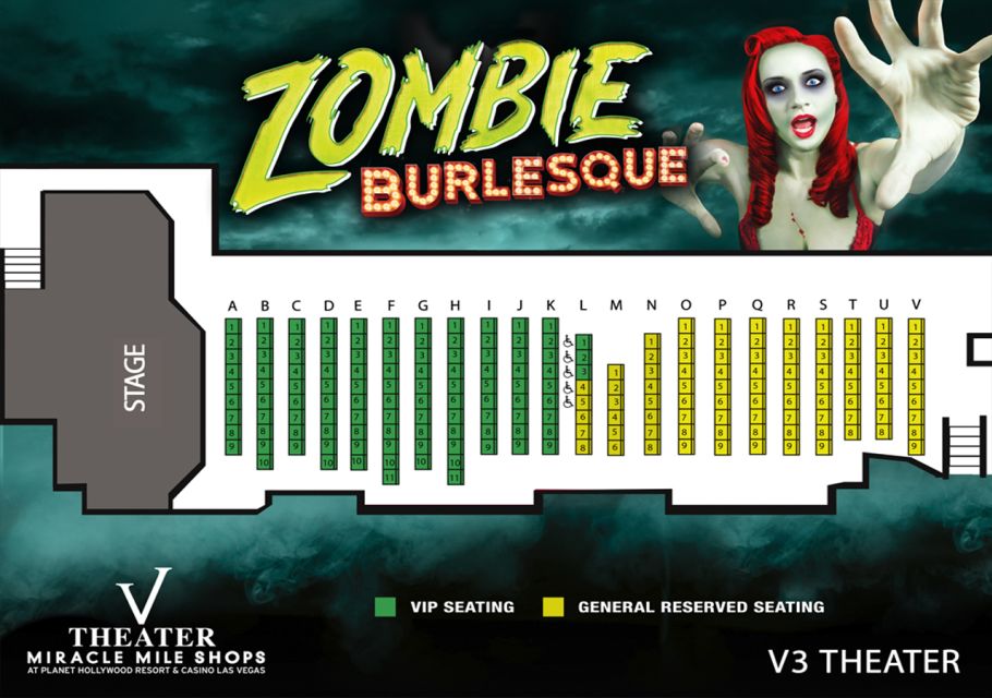 Las Vegas: Zombie Burlesque Comedy Musical Show Ticket - Key Points