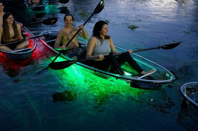 LED Glow in the Dark Clear Kayak or Clear Paddleboard in Paradise - A Detailed Look at the Tour Experience