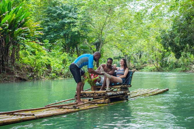 Lethe Bamboo Rafting Tour with Lime Stone Massage & Jet Ski Mobay - Key Points