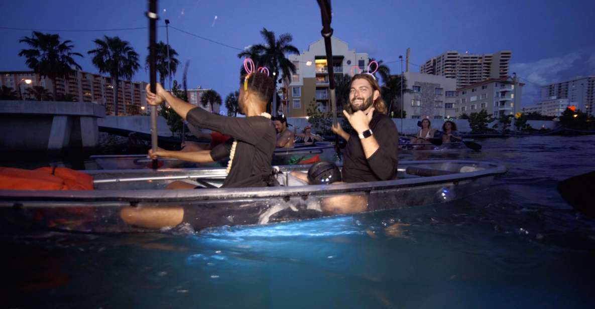 Lighted Clear Kayaks at Night w/ Champagne in Miami Beach - What Makes It Stand Out?