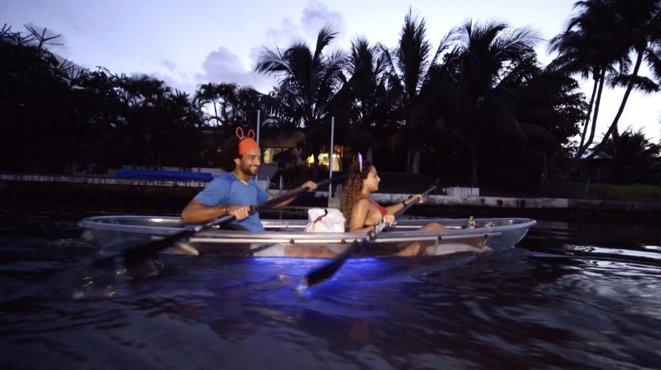 Lighted Clear Kayaks at Night w/ Champagne in Miami Beach - FAQ