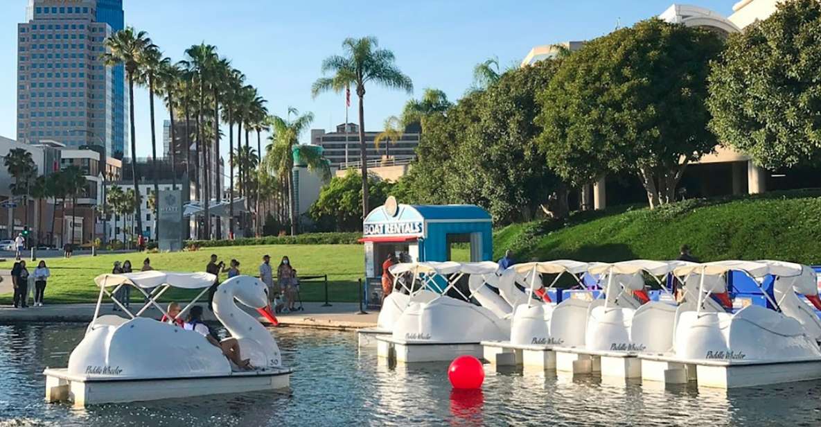 Long Beach: Swan Boat Rental at Rainbow Lagoon - Exploring Rainbow Lagoon on a Swan Pedal Boat