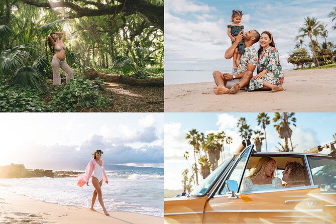 Maui Photographer, Beach Portrait for Family and couple - The Locations: Why Maui Beaches Make Perfect Backdrops