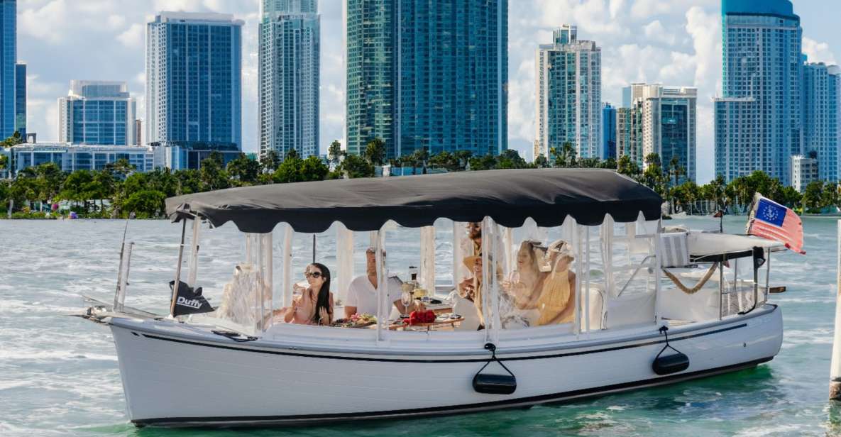 Miami: Luxury E-Boat Cruise with Wine and Charcuterie Board - Key Points