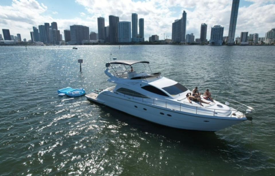 Miami Yacht Rental with Jetski, paddleboards, Inflatables - The Route and Highlights