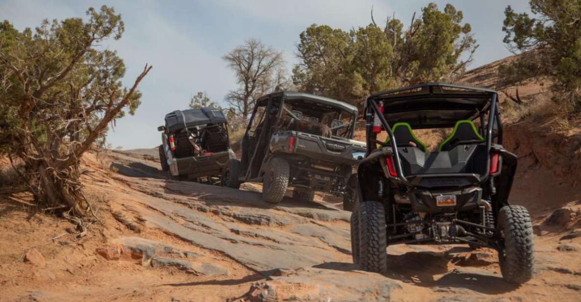 Moab: Self-Driven Guided Sunset UTV Tour to Fins N Things - An Adventurous Ride in Utah’s Wilderness